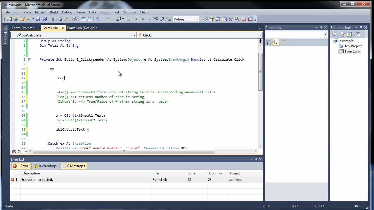 Visual Basic Tutorial 5 - Constants, Strings, and String Functions
