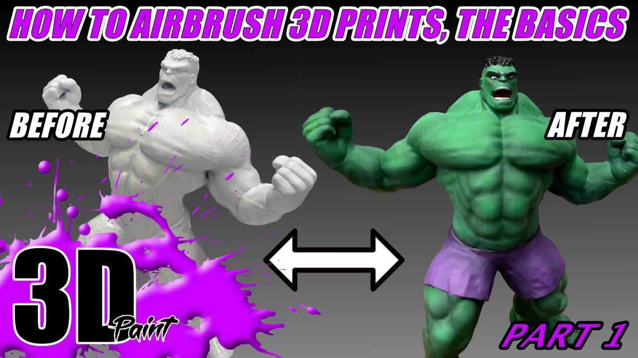 How to airbrush 3D prints, the basics