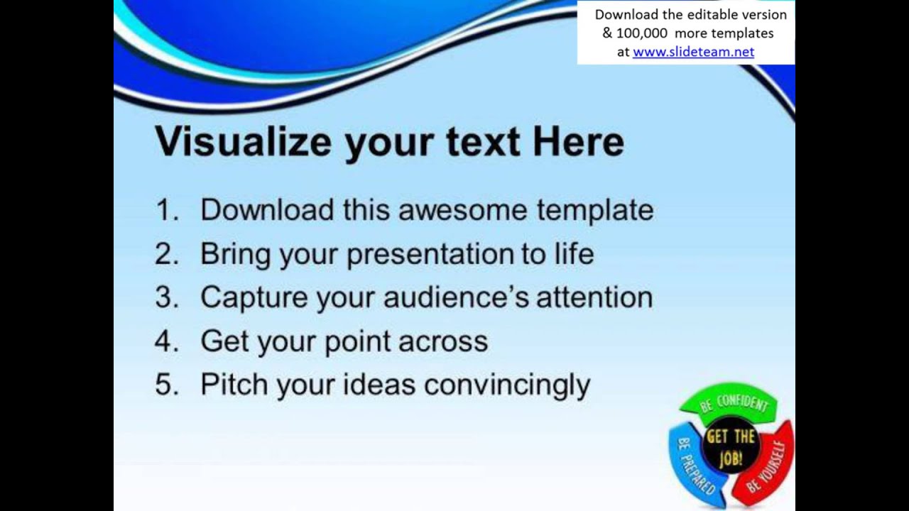 get the job on circular arrows powerpoint templates and powerpoint themes 0712