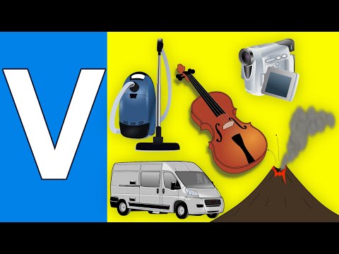 Words That Start with Letter V | Letter V | Letter V words | Alphabet V | Kids Learning Videos
