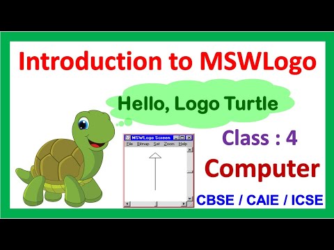 Introduction to MSWLogo | Class : 4 | Computer | CAIE / CBSE | Basic MSWLogo commands