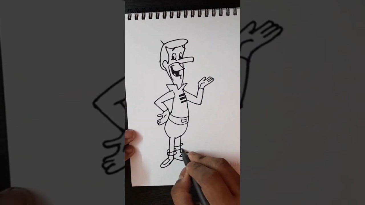 How to draw George Jetson from The Jetsons #shorts #viral #shortvideo #thejetsons
