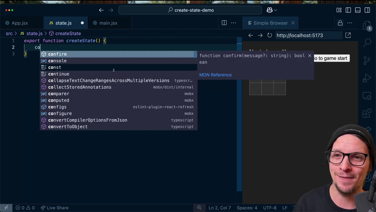 React - The Constructor Pattern  for state management