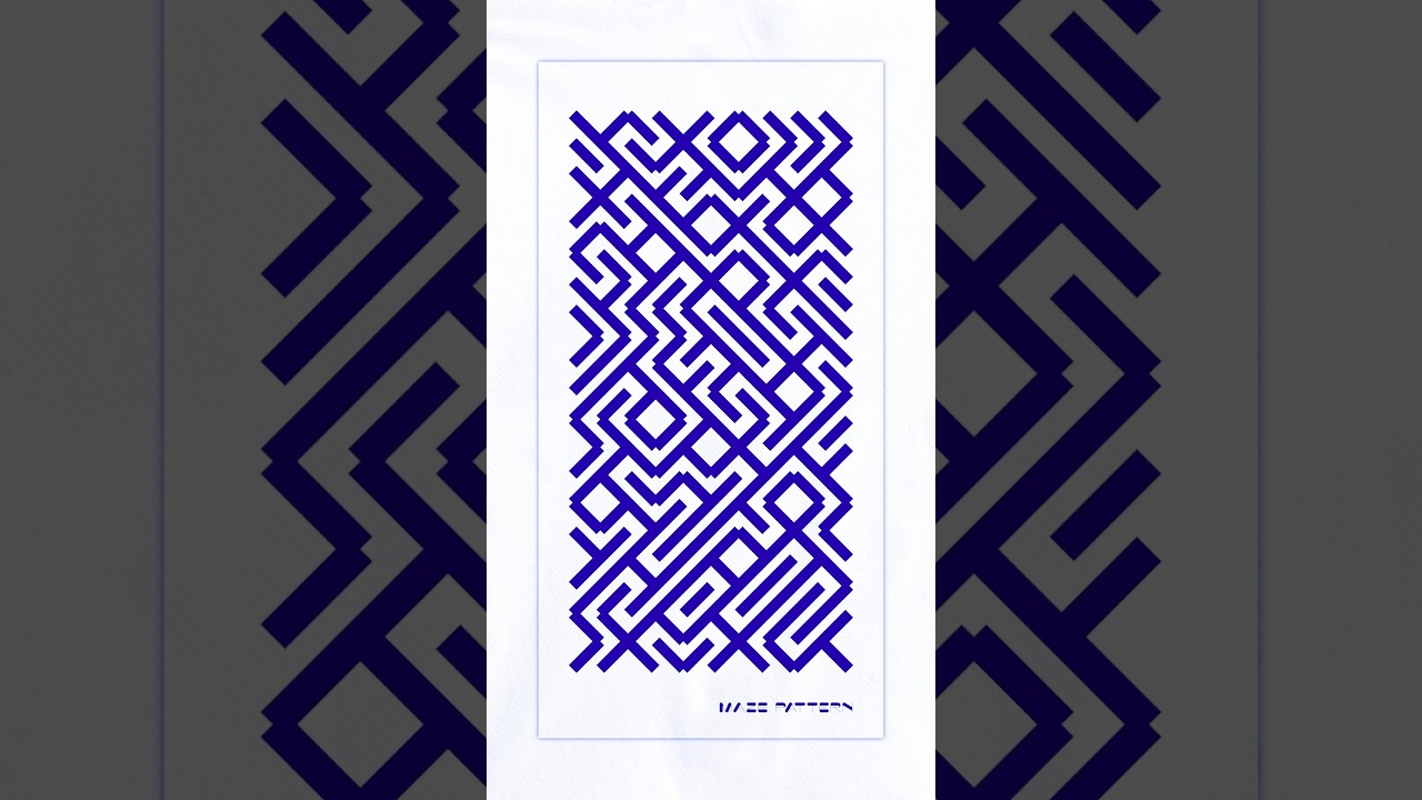 #adobeillustrator trick: How to Make Maze Pattern