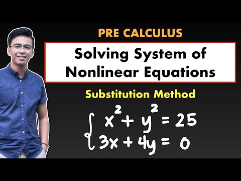 Pre Calculus - Solving System of Nonlinear Equations | Systems of Equations