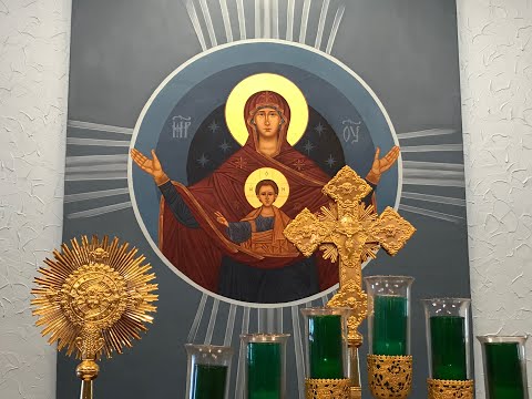 Hierarchical Divine Liturgy for the Blessing of "Our Lady of the Sign ...