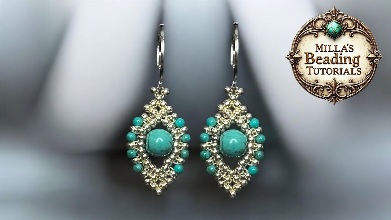 Easy Earrings Beading Tutorial 💎
