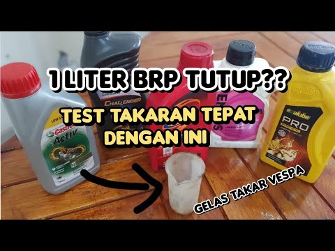Berapa Tutup Botol Olsam Takaran Yg Pas Utk 1 Liter Bensin?