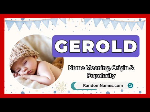 Gerold - Baby Boy Name Meaning, Origin & Popularity - RandomNames.com
