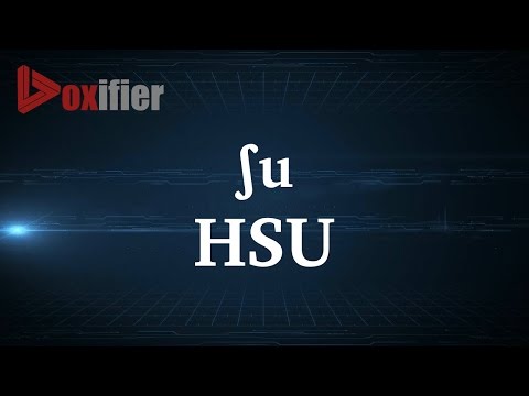 How to Pronunce Hsu in English - Voxifier.com