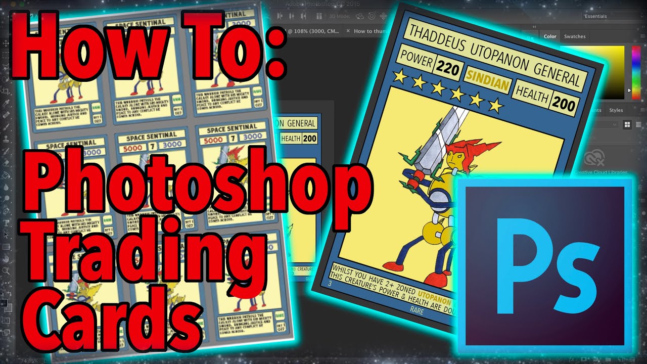How to Make Trading Cards in Photoshop Adobe