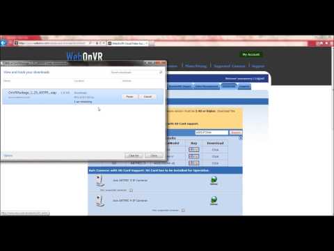 Download and Install of WebOnVR Application in Axis Camera