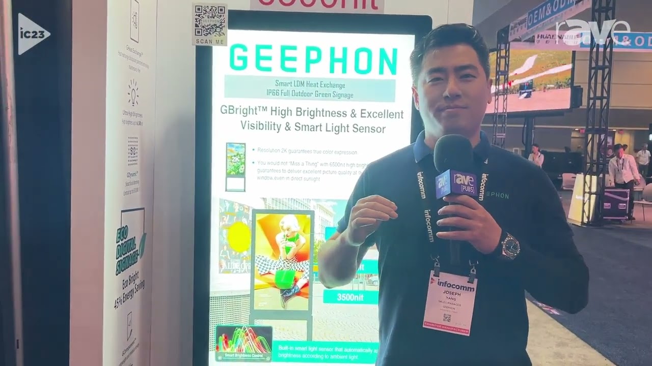 InfoComm 2023: Geephon Introduces Eco Energy-Saving 6500-Nit IP66 Outdoor Display