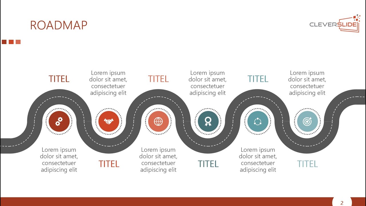 Roadmap powerpoint design Speedart