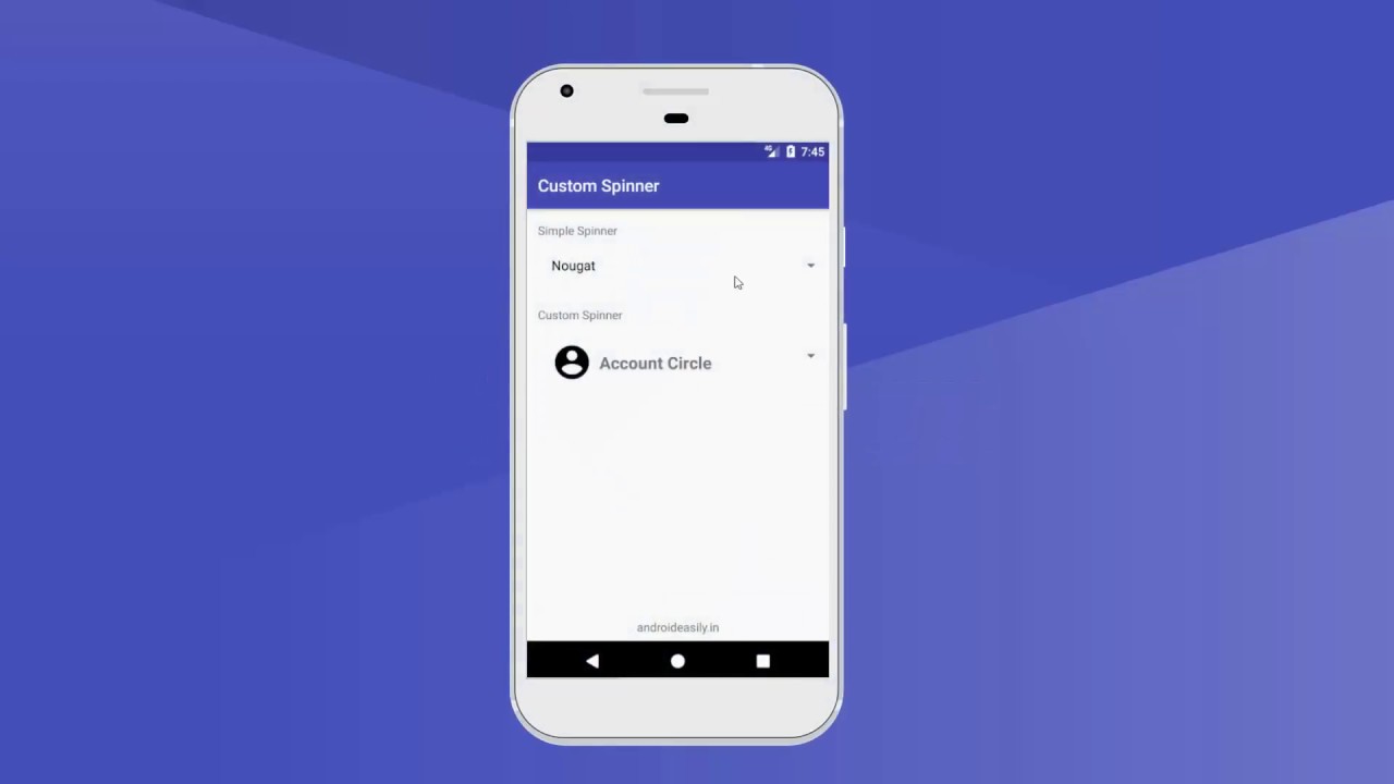 Spinner - Simple And Custom Layout Spinners - Android Studio Tutorial