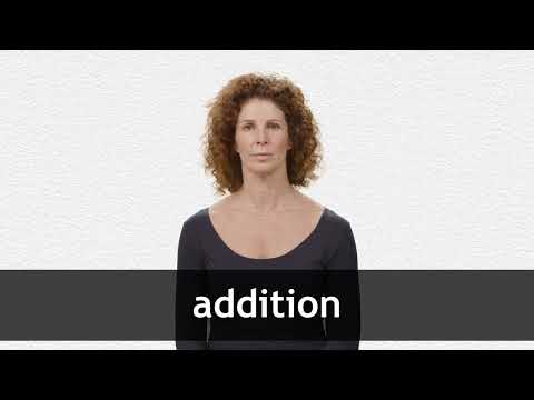 ADDITION 释义 | 柯林斯英语词典