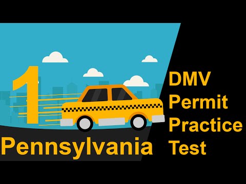 Pennsylvania DMV Permit Practice Test 1 - 2018