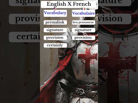 Part 41 - EN - Vocabulary X FR - Vocabulaire