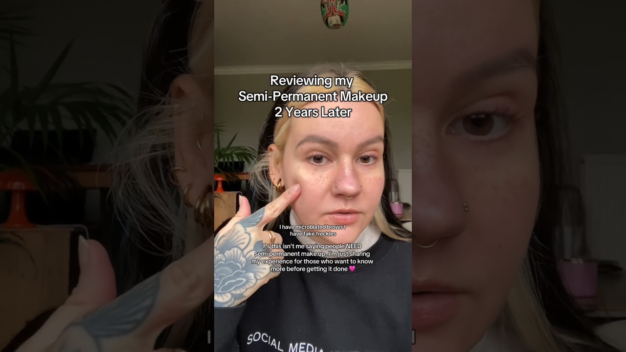 Reviewing fake freckle tattoos & beauty spot tattoos 2 years later #semipermanentmakeup