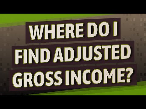 Where do I find adjusted gross income?