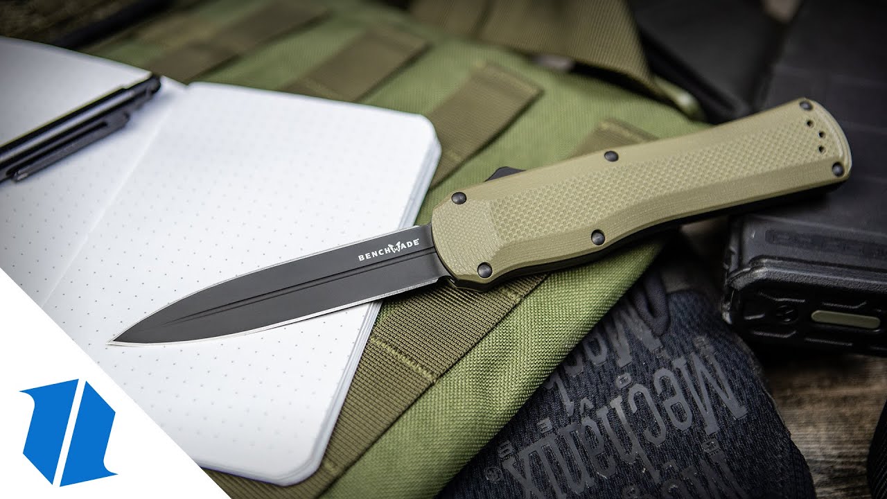 Benchmade Autocrat 3400BK DA OTF Automatic Knife Black 3.71"