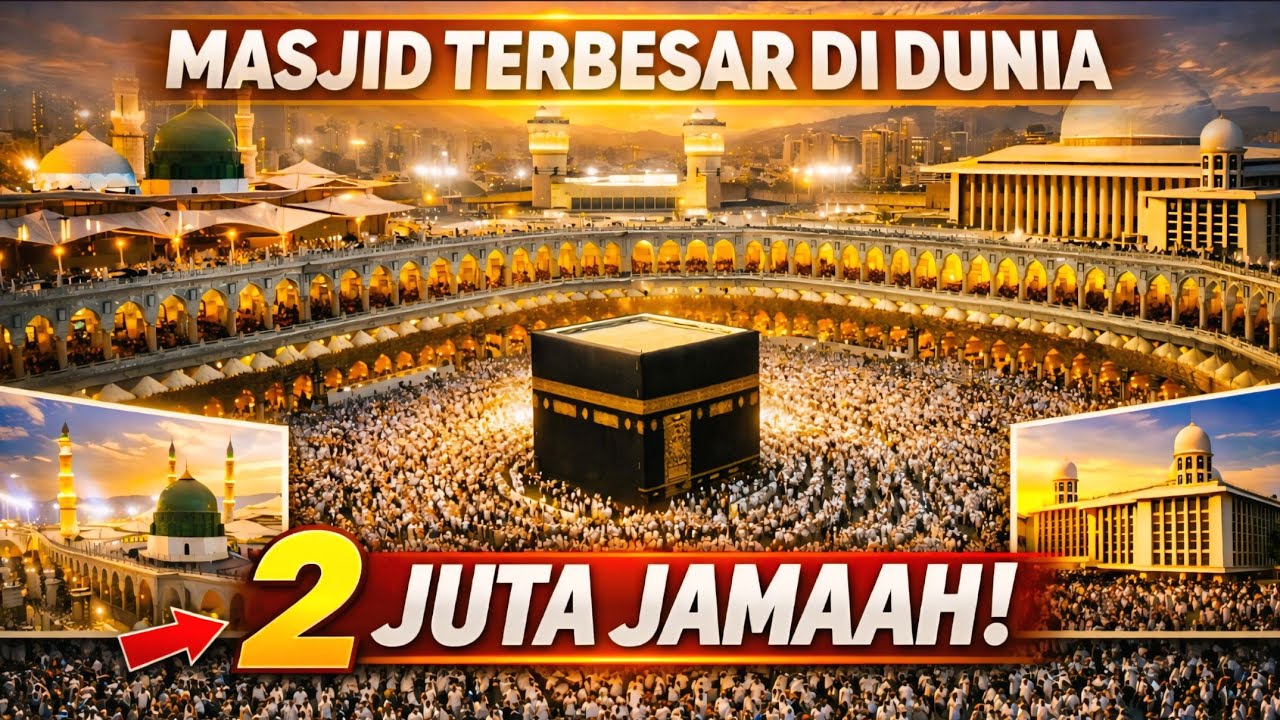 10 Masjid TERBESAR di Dunia