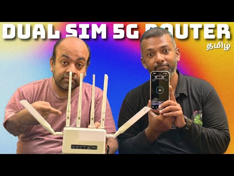 Dual SIM 5G Router with Wi-Fi 6, GPS, Gigabit Ethernet | Airtel & Jio Speed test vs phone