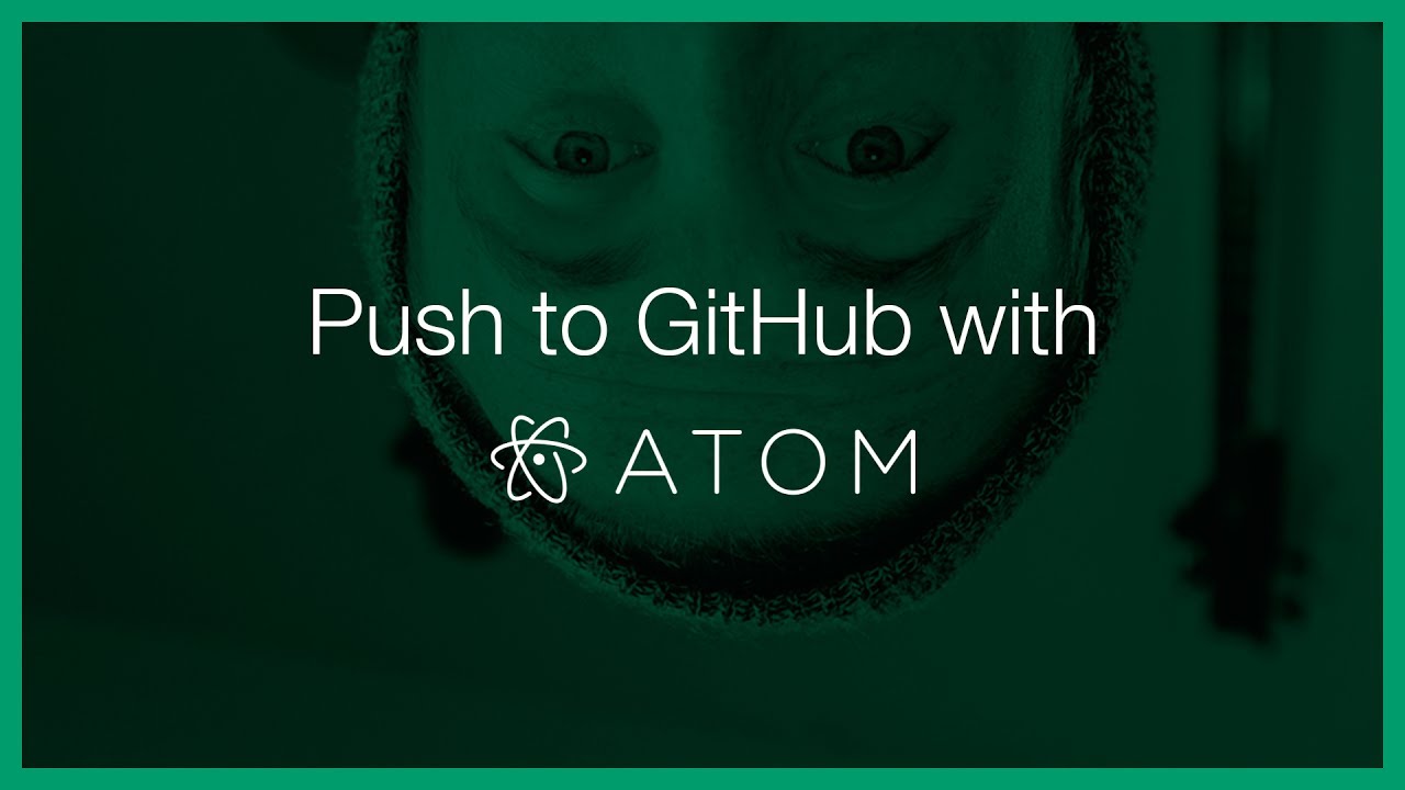 Pushing to GitHub with Atom