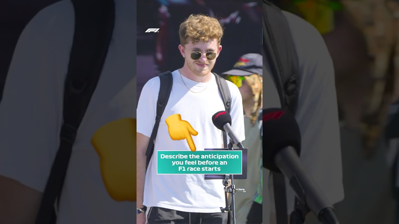 We Asked Fans To Describe That Pre-Race Feeling... 🍿