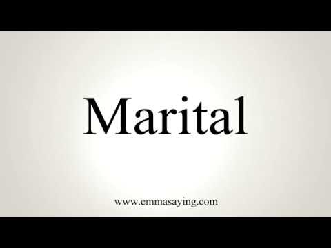 How To Pronounce Marital