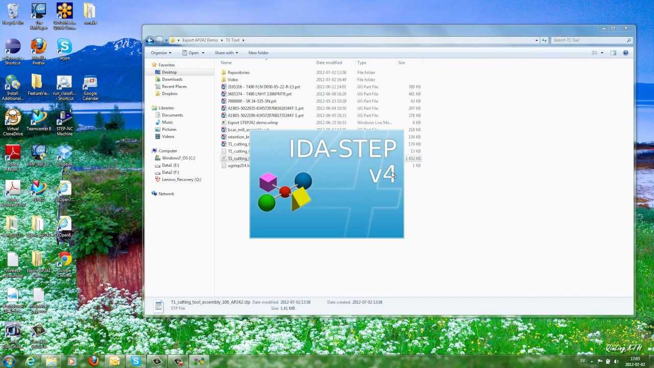 Cutting tool STEP AP242 in IDA STEP