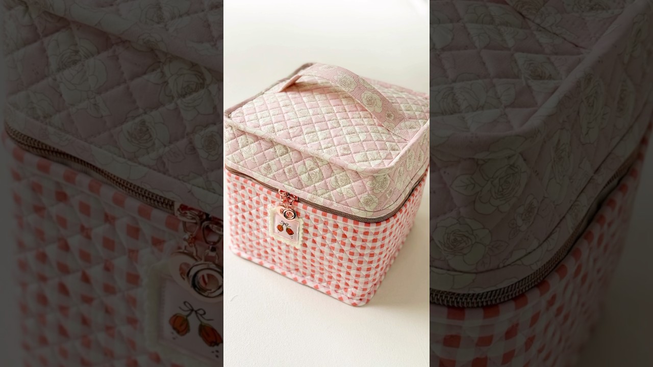 Cutie Cube Bag | Sunsetridge Fabric | Sewing Bag Tutorial