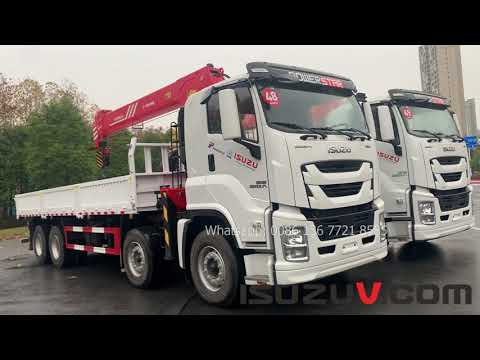Isuzu GIGA 10 T knuckle boom cranes are for exporting, www.isuzuv.com
