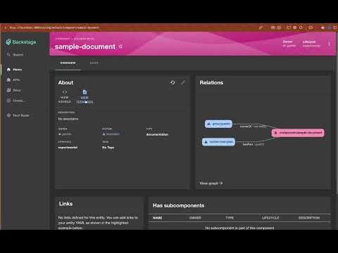 Backstage.io - Debugging tech-docs