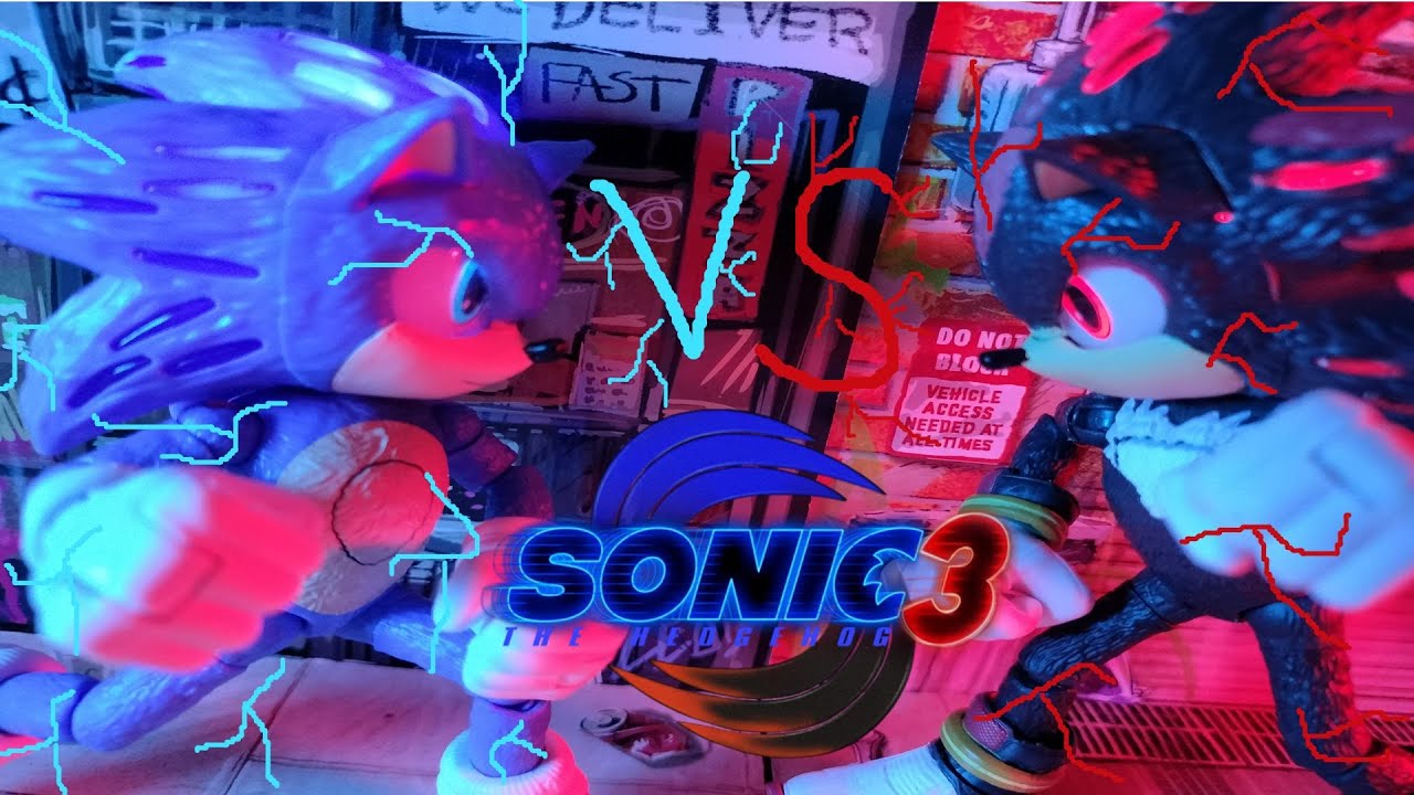 Sonic VS Shadow Sonic 3 Stop Motion Animation