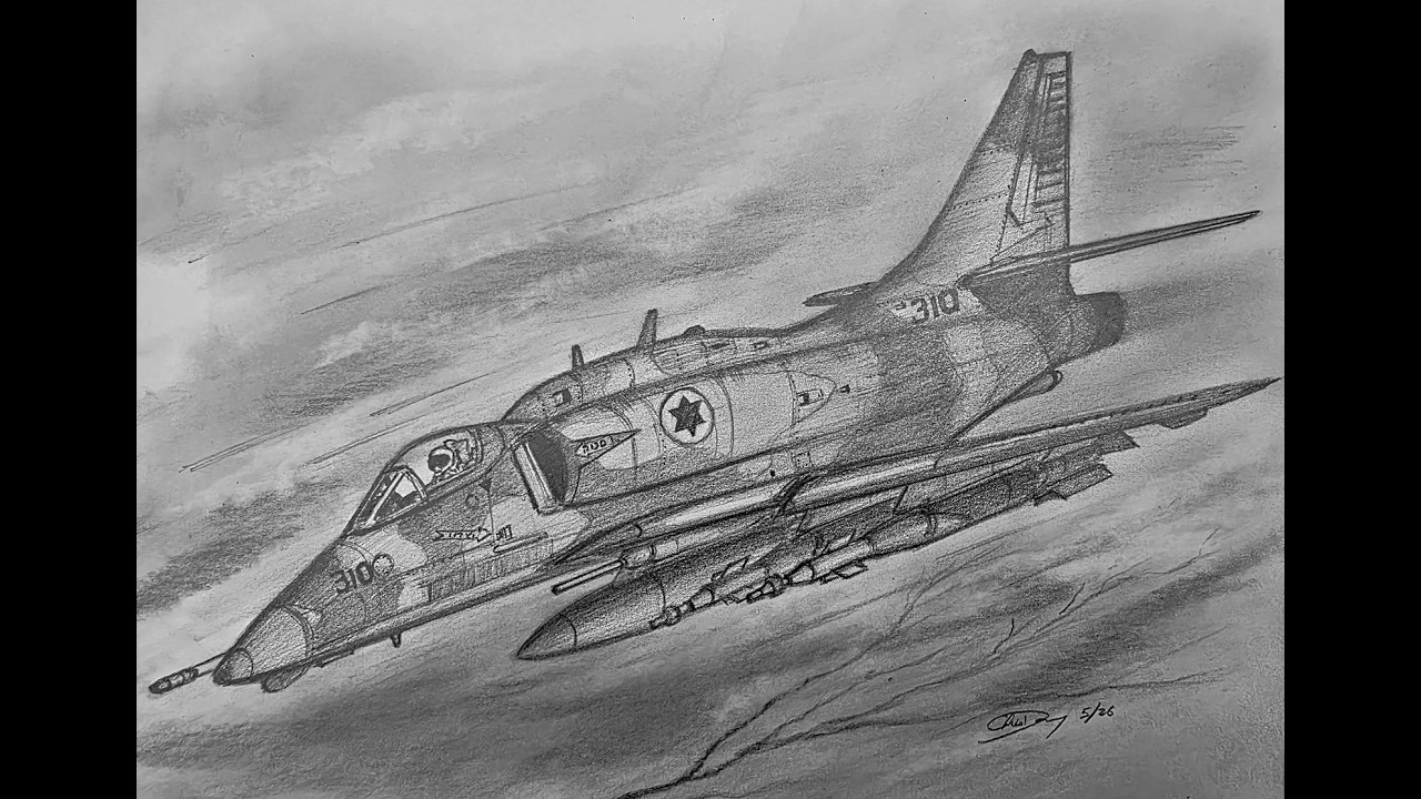 How to Draw an A-4N Skyhawk
