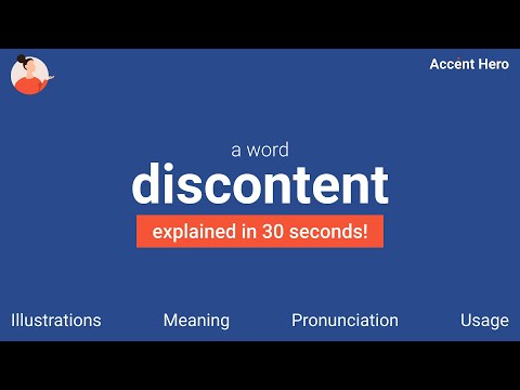 DISCONTENT - Meaning and Pronunciation