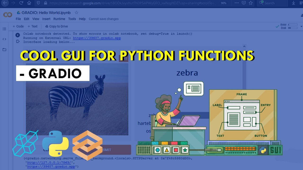 Cool GUI For Python Functions | Gradio | Explained For Beginners | Python