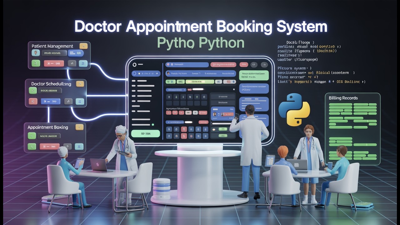 🏥Doctor Appointment Booking System Using Python | Real-World Python Project for Beginners & Students