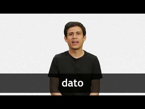 English Translation of “DATO” | Collins Spanish-English Dictionary
