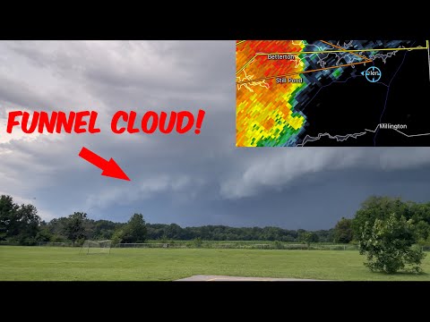 Funnel Cloud Along With Possible Weak Tornado! Galena MD🌪️