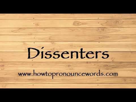How To Pronounce Dissenters ? How To say Dissenters New Video