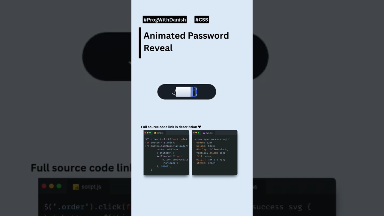 Animated Order Button #coding #learnhtml5andcss3