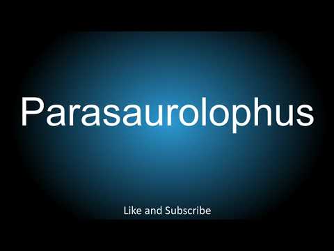How to correctly pronounce the name of the Dinosaur - Parasaurolophus.