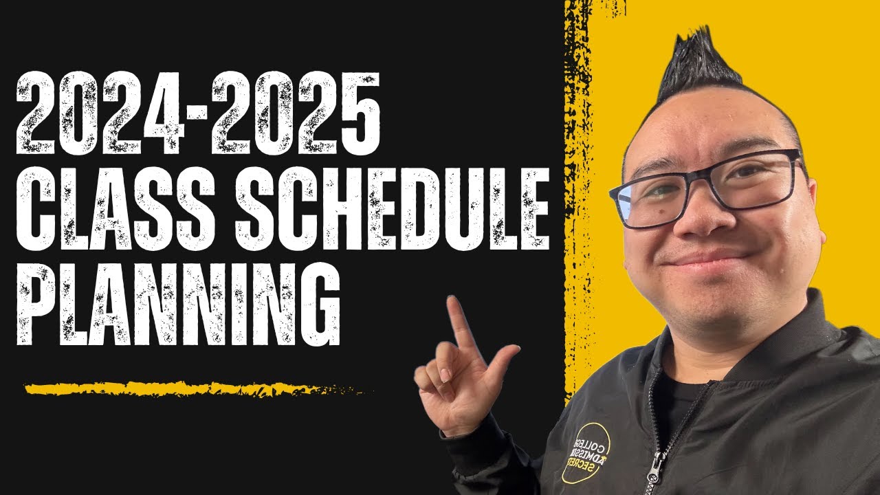 Schedule Planning for the 2024 2025 School Year