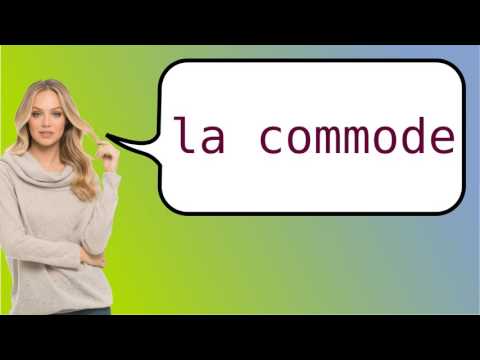How to say dresser in French?