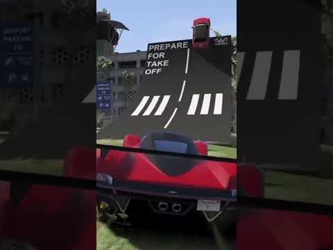 Epic Airport Jump in GTA 5 🔥 | Most Aesthetic Stunt Ever! #Shorts