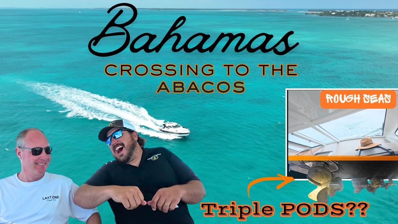 Rough Crossing to the Bahamas on a One-of-a-Kind Triple Pod Drive Yacht | Owners Dream Come True