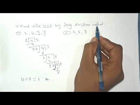 How do you do the long division HCF method of 2,4,7,8,14,20 ?#chandan math academy find the hcf ।
