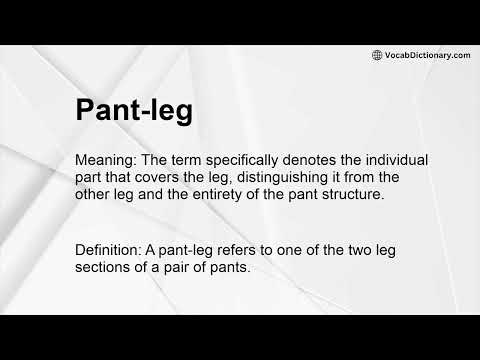 Pant-leg Meaning